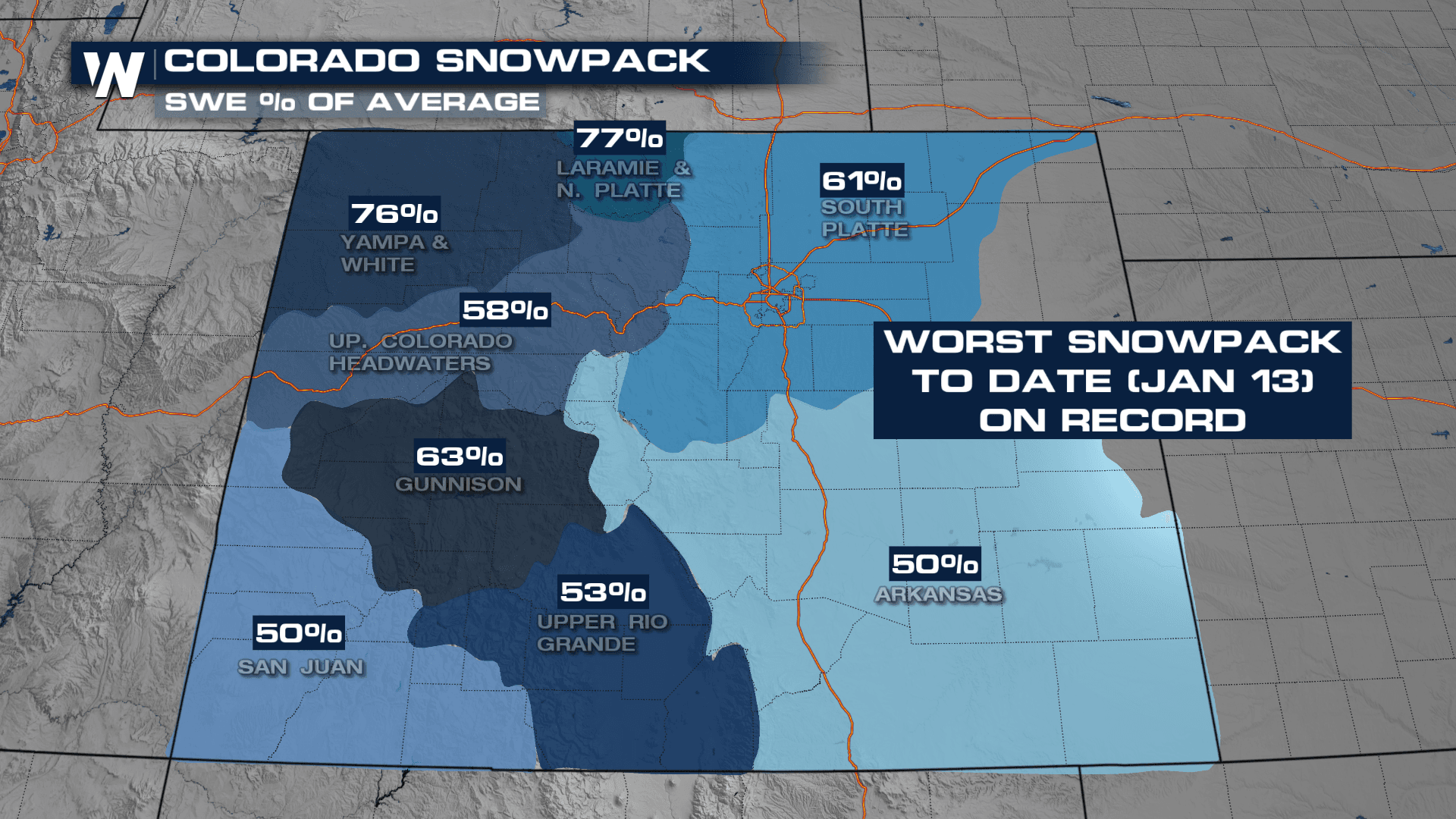 Colorado Snowpack Hits Record Low for Mid-January - WeatherNation